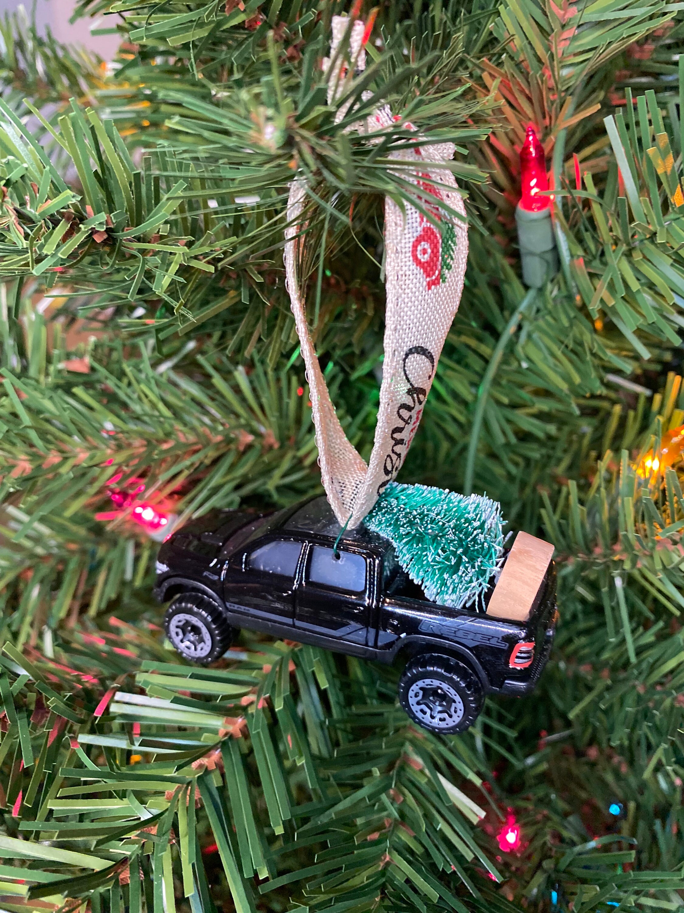 Dodge Ram 1500 Rebel Hot Wheels Christmas Tree Ornament, Dodge Truck ...