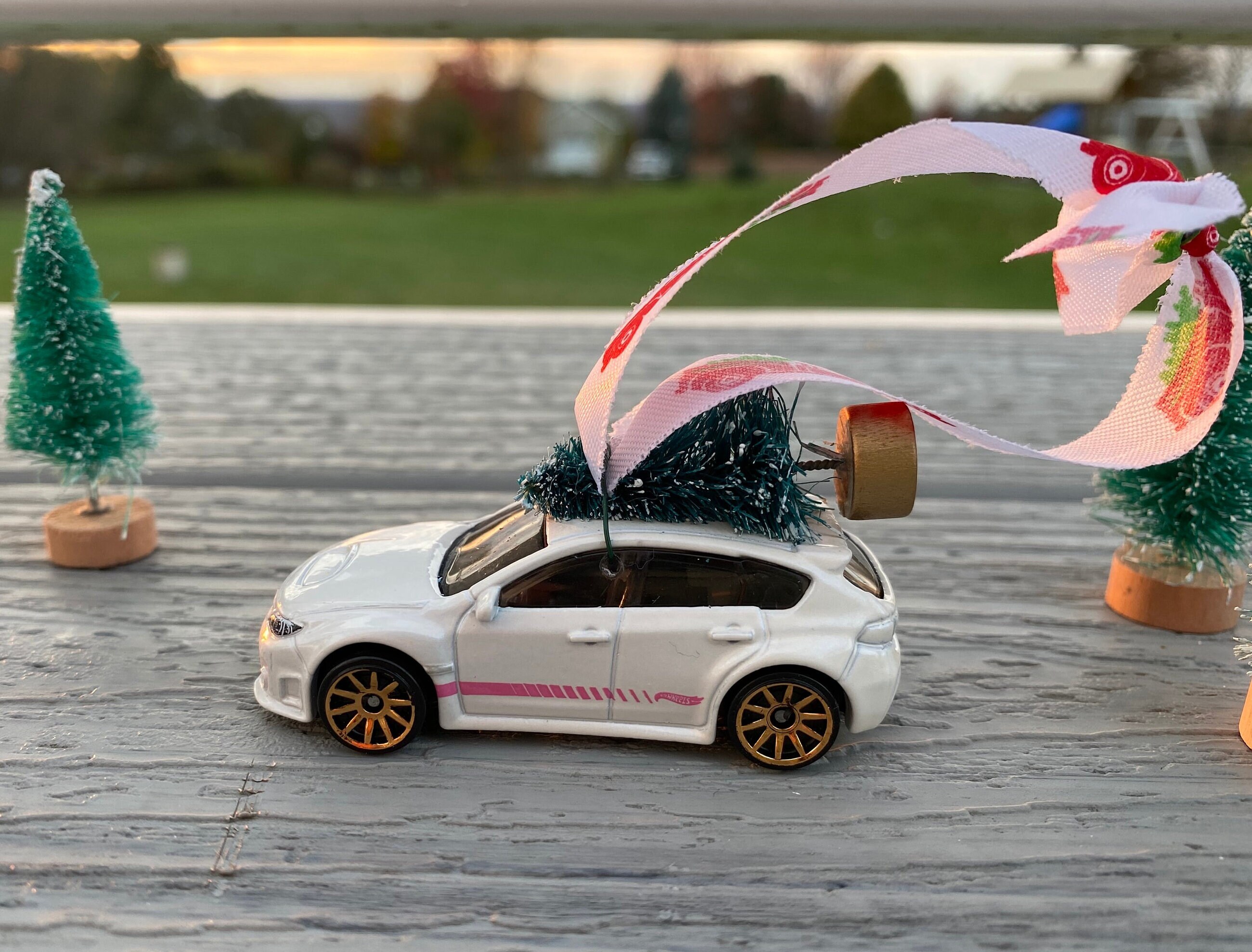 Subaru WRX STI Ornament Hot Wheels Car With Tree | Subie Gift for Dad ...