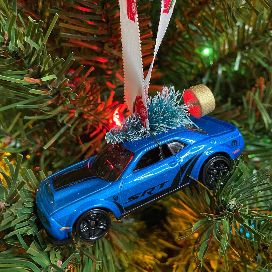 Custom Dodge Challenger SRT Demon Hot Wheels Christmas Tree Ornament ...