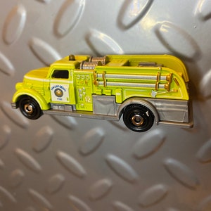Vintage Fire Truck Magnet – Matchbox Fire Engine Gift, Firefighter ...