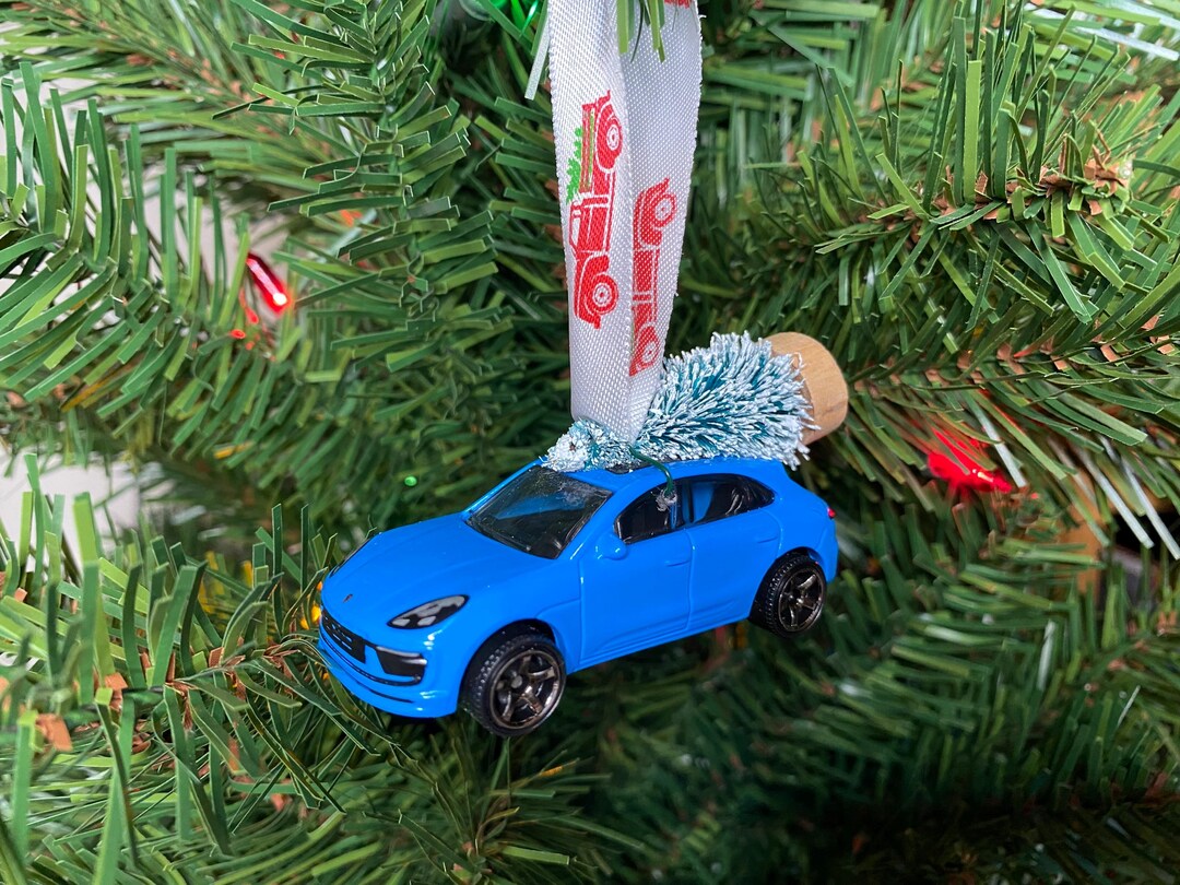 Porsche Macan Christmas Ornament – Upcycled Matchbox Car With Tree on ...