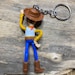 Handmade Up-cycled Toy Story Keychain, YOUR CHOICE Buzz Lightyear or ...