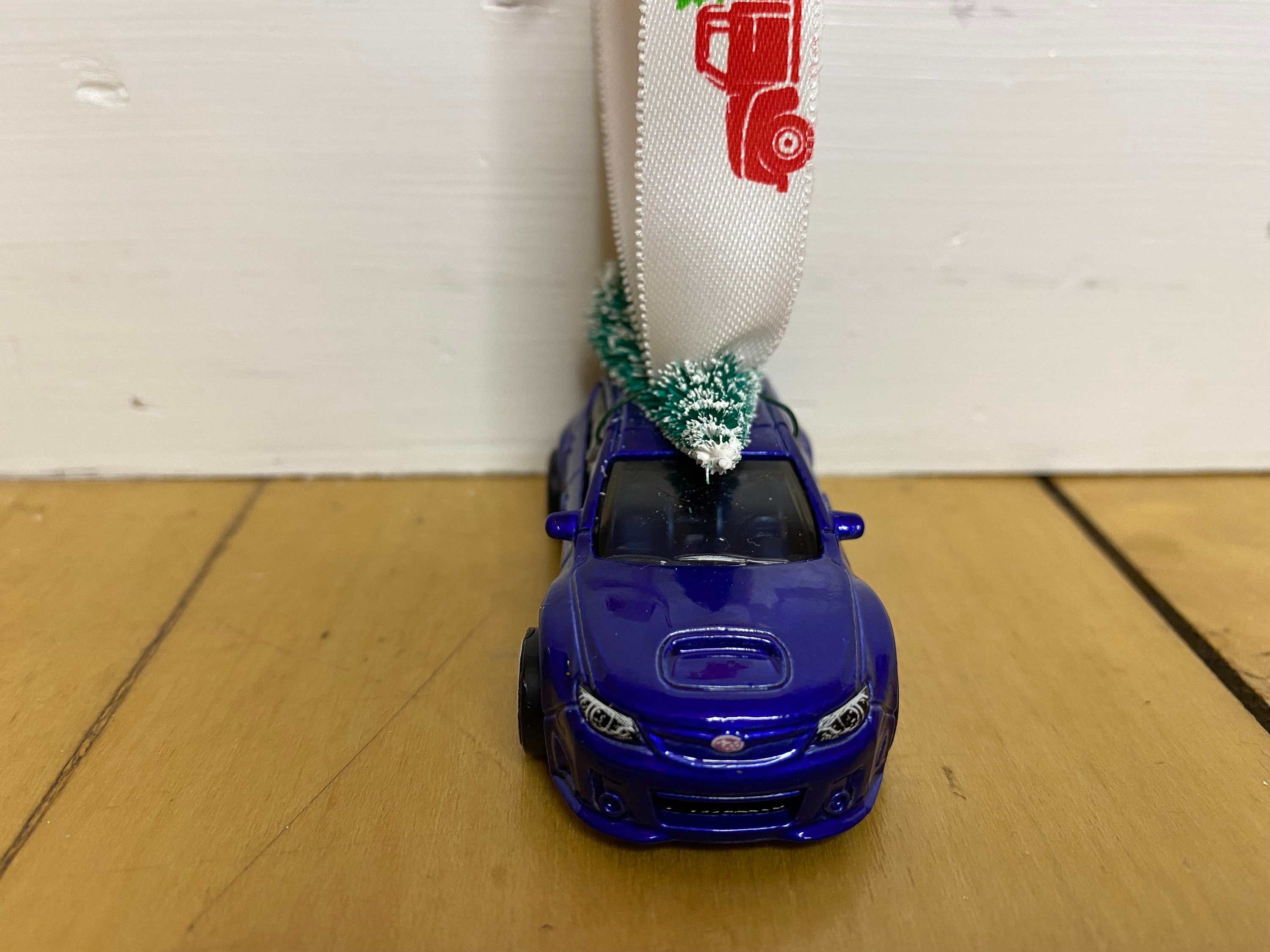 Subaru WRX STI Ornament Hot Wheels Car With Tree | Subie Gift for Dad ...