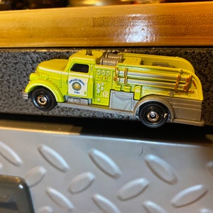 Vintage Fire Truck Magnet – Matchbox Fire Engine Gift, Firefighter ...