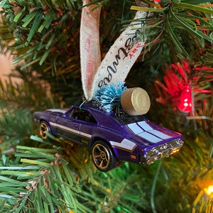 Muscle Car Gift, 1969 Dodge Charger Hot Wheels Christmas Ornament, Hemi ...