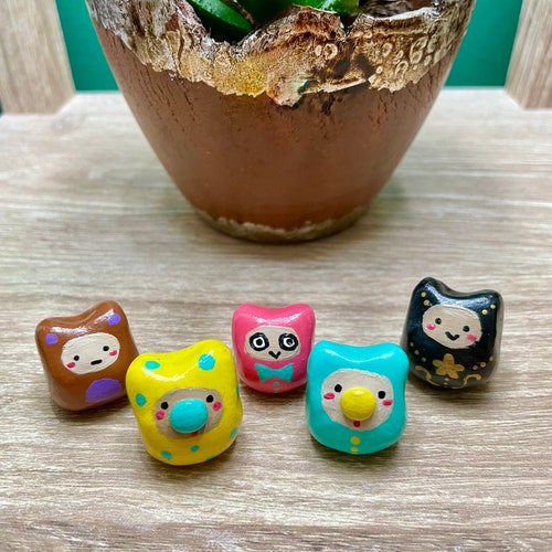 Mini Clown Friends clay Desk Buddies - Etsy