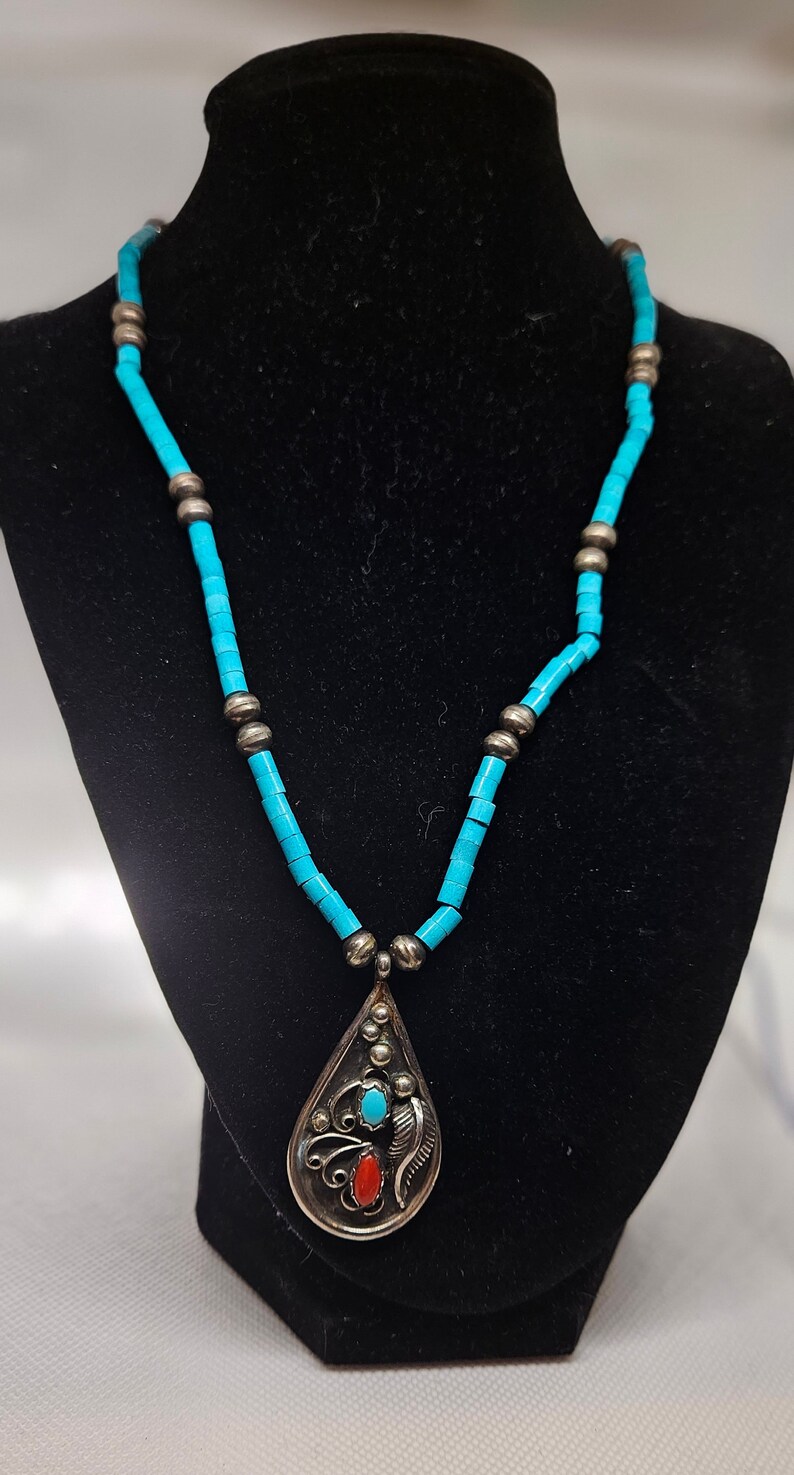 Native American, Navajo, Vintage Necklace and Pendant - Etsy