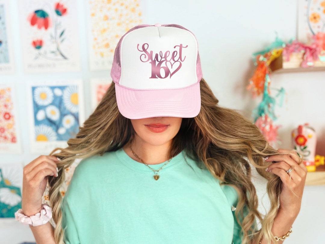 Sweet 16 Trucker Hat: Personalized 16th Birthday Party Cap - Etsy