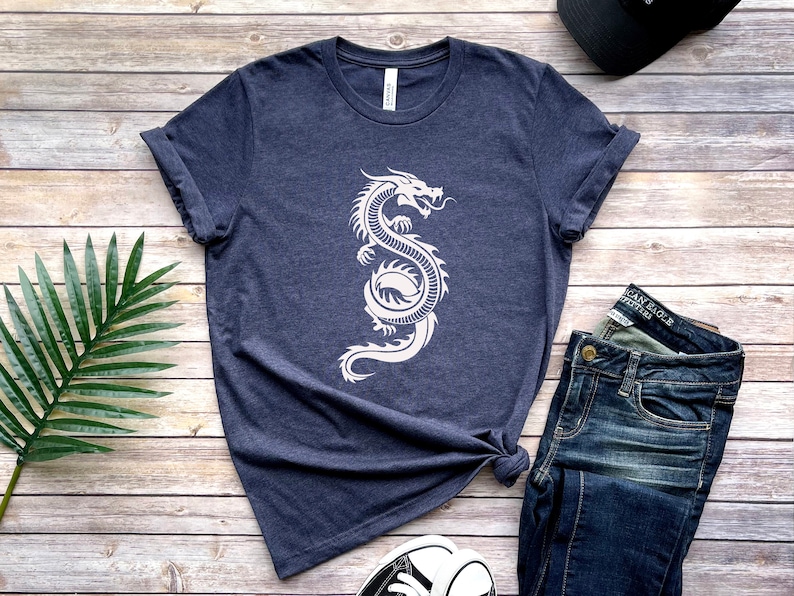 Dragon Graphic Tee - Unisex Cotton Dragon Lover Shirt - Etsy