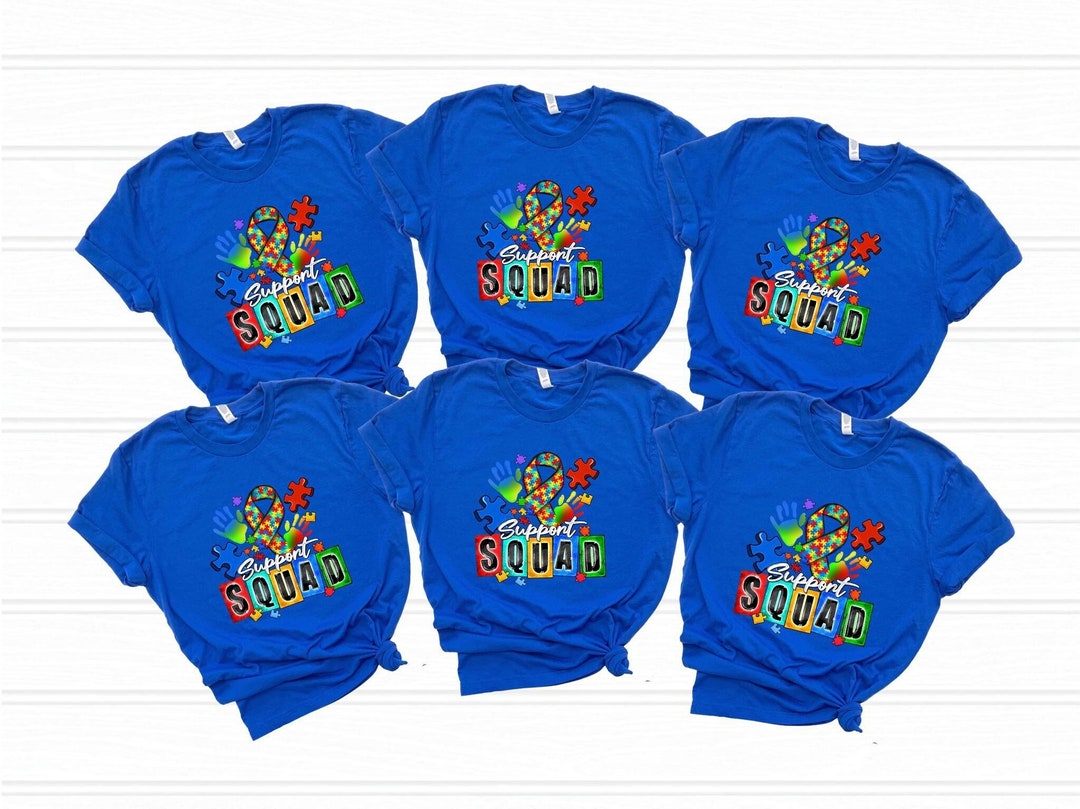 Support Squad Shirt, Autism Day Shirt, Autism Awareness Shirt, Support ...
