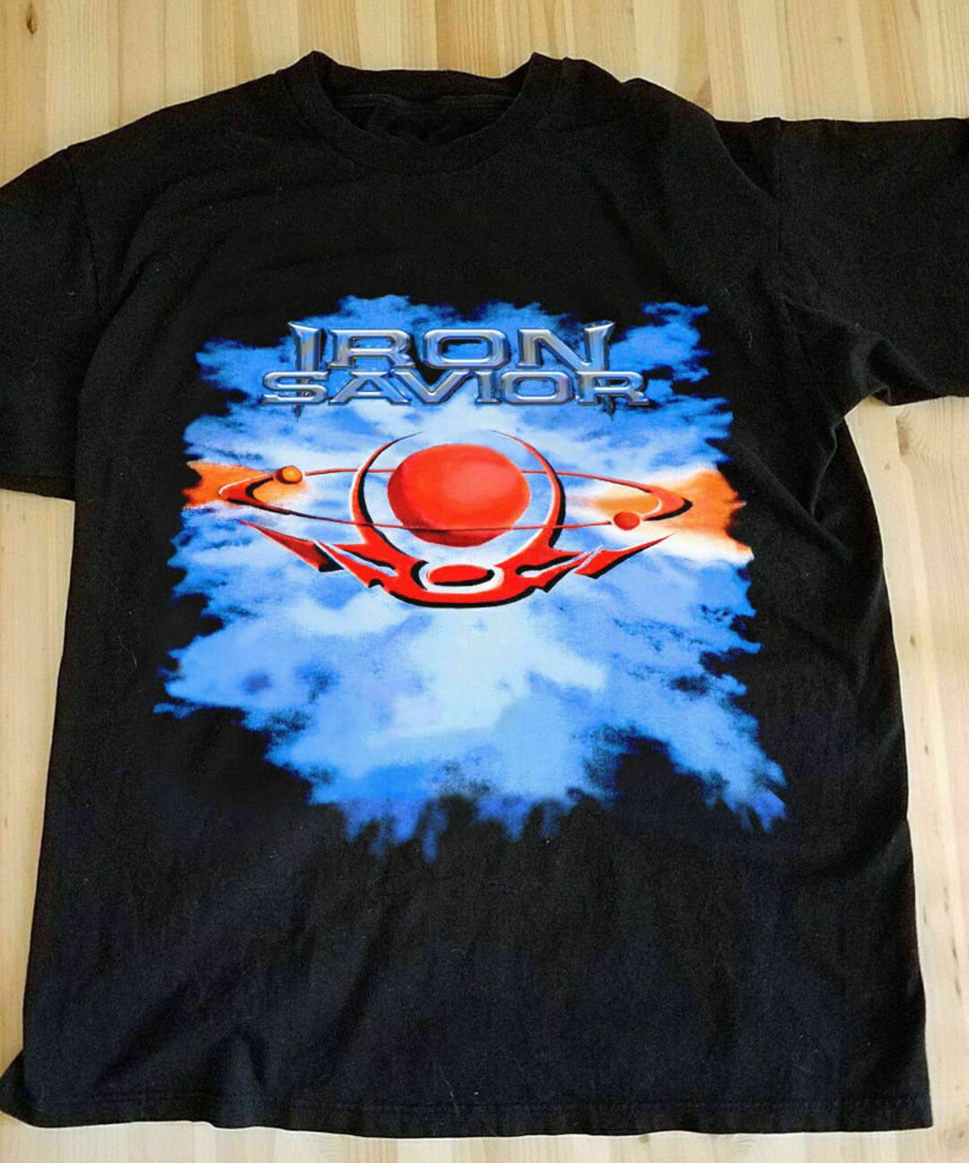 IRON SAVIOR Vintage 90s Concert Tour Heavy Black Men's Tshirt Size USA ...