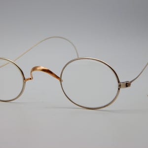 Antique 1890's AO Victorian Era NICKEL & GOLD Wire Rim Eyeglasses ...