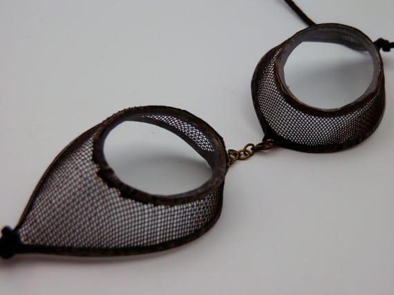 Antique Civil War Era Artillery Cinder Goggles 1860's… - Gem