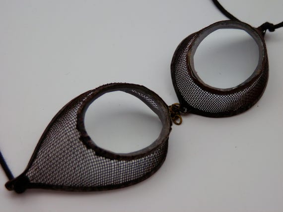 Antique Civil War Era Artillery Cinder Goggles 1860's… - Gem