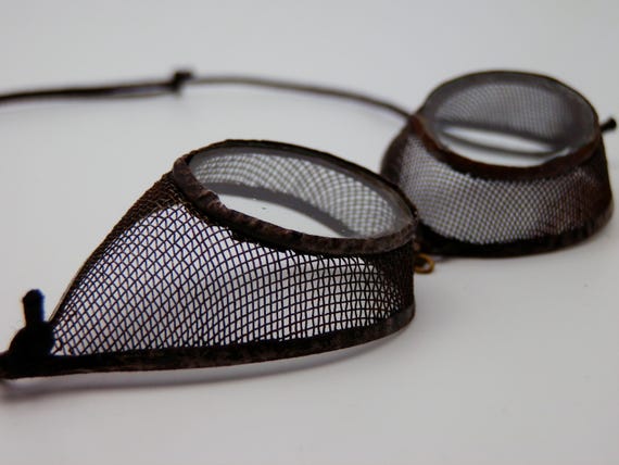 Antique Civil War Era Artillery Cinder Goggles 1860's… - Gem