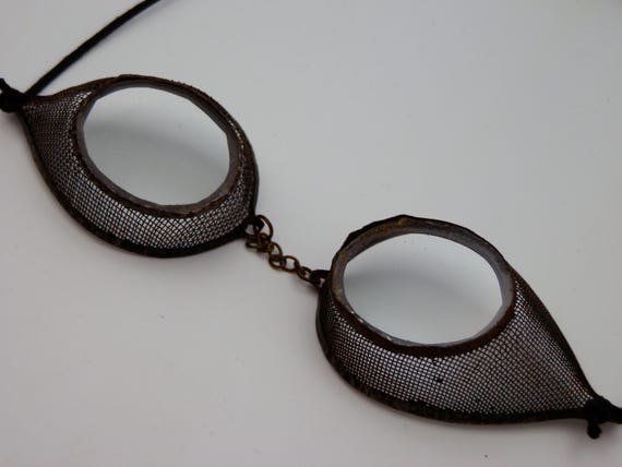 Antique Civil War Era Artillery Cinder Goggles 1860's… - Gem