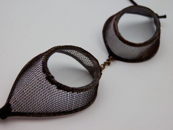 Antique Civil War Era Artillery Cinder Goggles 1860's… - Gem