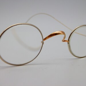 Antique 1890's AO Victorian Era NICKEL & GOLD Wire Rim Eyeglasses ...