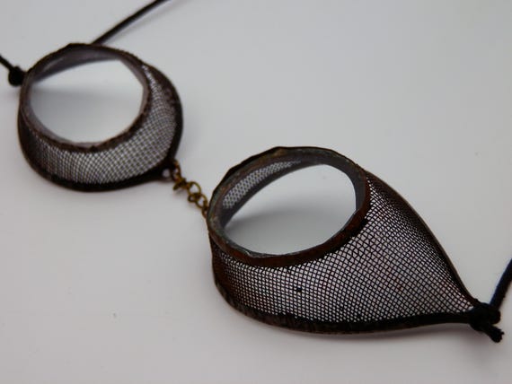 Antique Civil War Era Artillery Cinder Goggles 1860's… - Gem