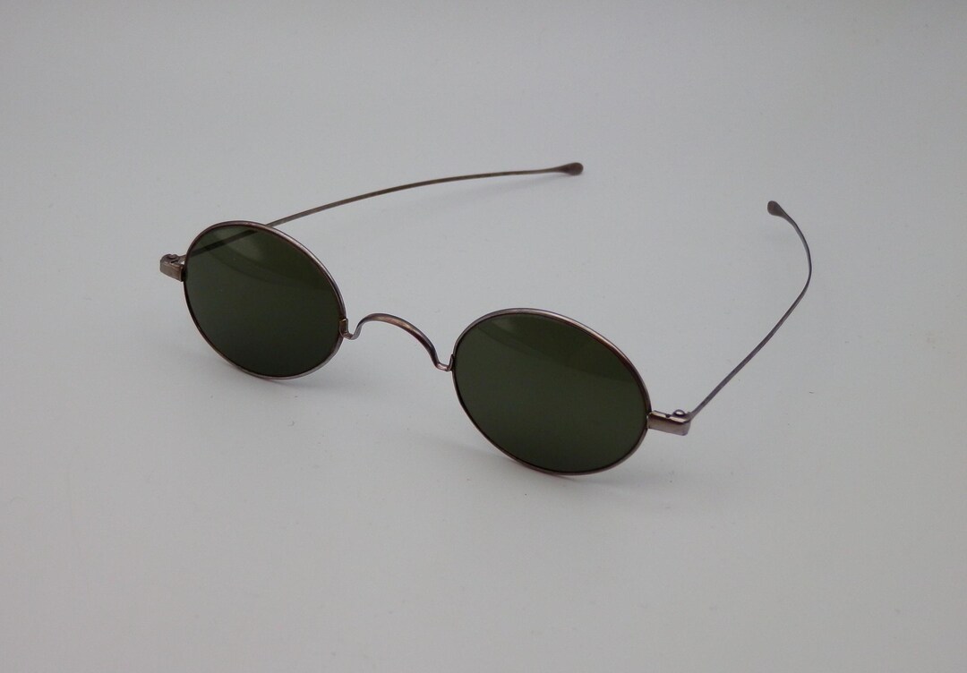 Antique 1880's Victorian Era Steel Wire Rim Sunglasses Eyeglasses ...