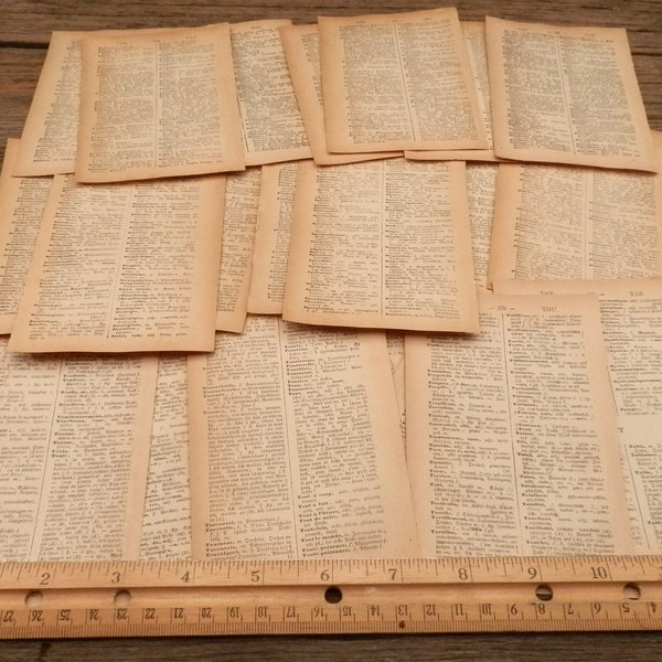 Old Dictionary Art - Etsy