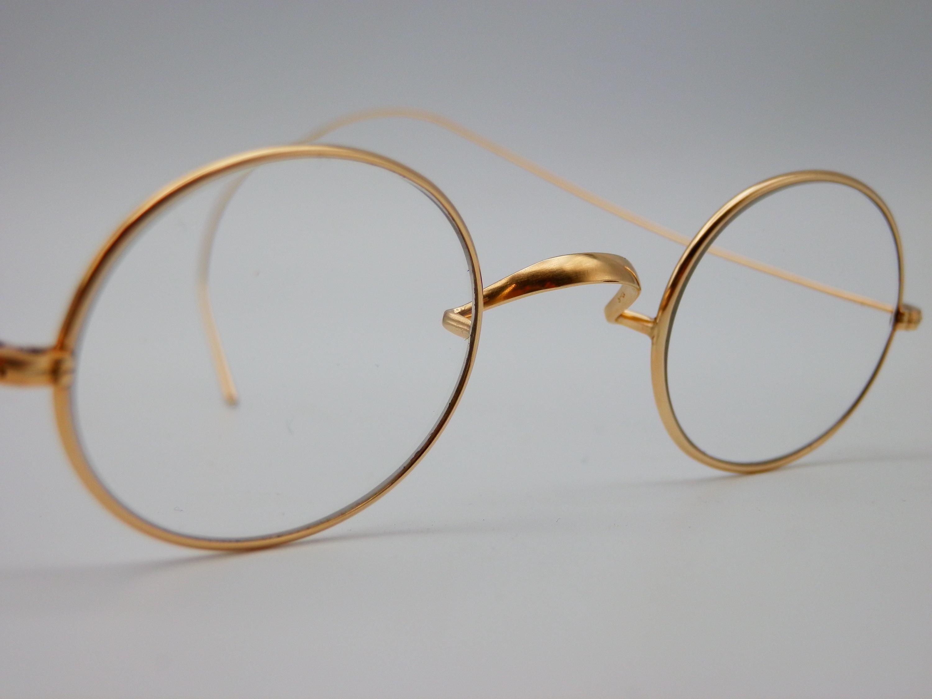 Antique 1890's STEVENS & CO Victorian Era Gold Filled Wire Rim ...