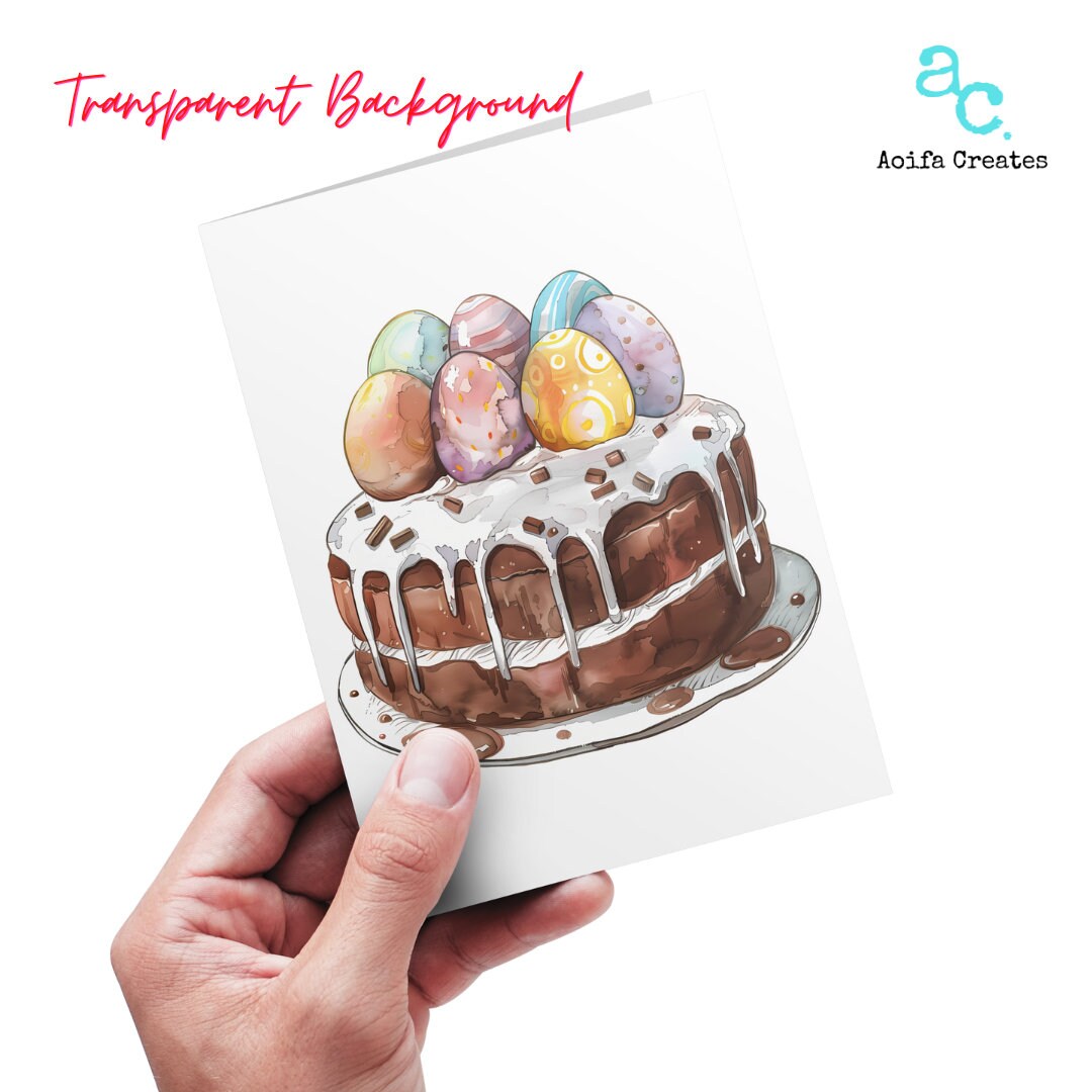 Chocolate Egg Watercolor Clipart Bundle, Easter Graphics (PNG Digital ...