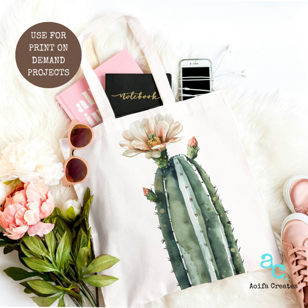 Watercolor Cactus Clipart Bundle Commercial Use Included, Cactus ...