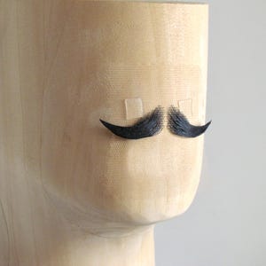 The Hercule | Black Synthetic Moustache Poirot David Suchet Realistic ...