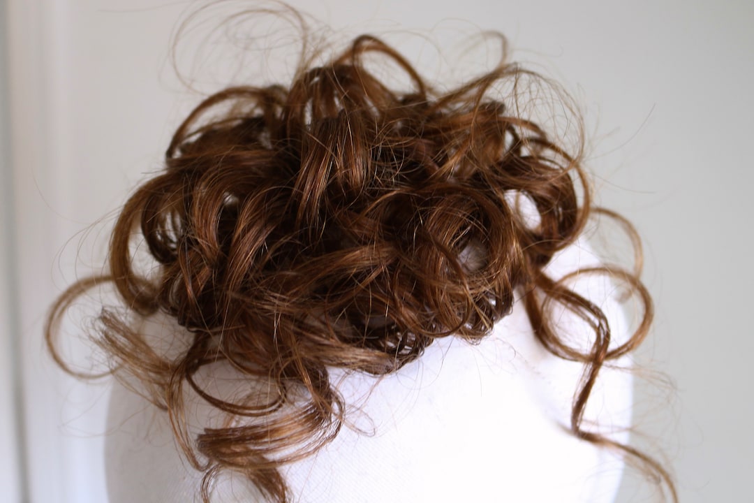Circular Cluster Wefted Hairpiece | Human Hair Handmade Historical ...
