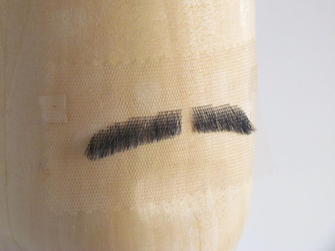 The Gomez | Realistic Fake Moustache Black White Ginger Handmade Lace ...
