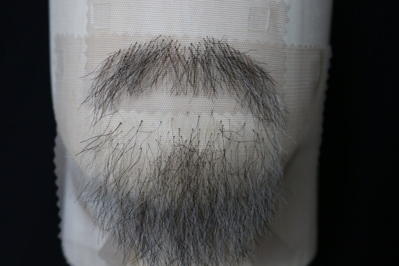 The Izzy Yak Hair Fake Grey Beard Realistic Salt and Pepper Costume ...