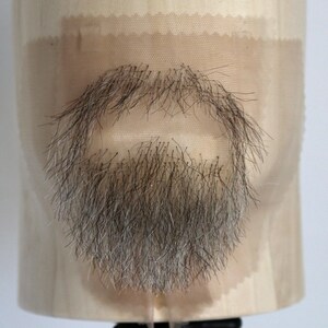 The Izzy | Yak Hair Fake Grey Beard Realistic Salt and Pepper Costume ...