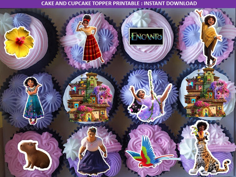 En Canto Inspired Cake and Cupcake Topper Printable Simple - Etsy