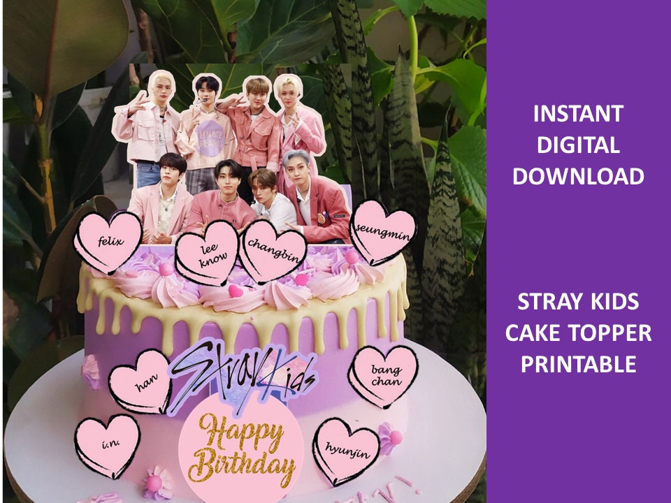 Stray Kids Cake Topper Printable Diy Kpop Centerpiece - Etsy Hong Kong