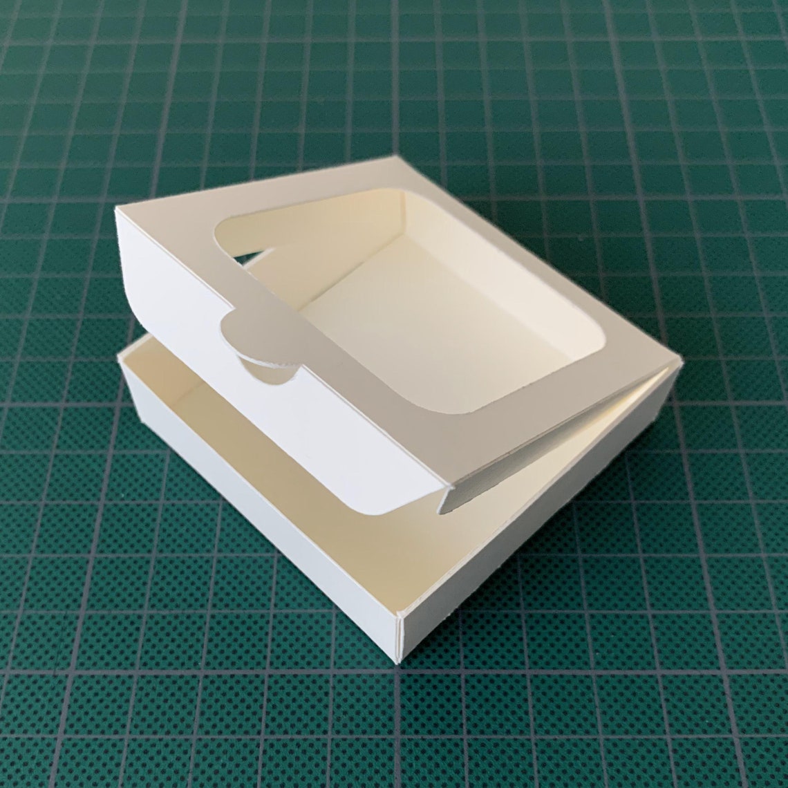 Gift Box Template Window Box No Glue Box SVG PDF 8.5x11 - Etsy