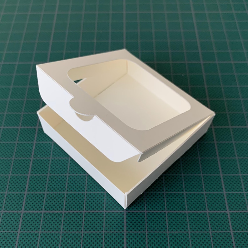 Gift Box Template Window Box No Glue Box SVG PDF 8.5x11 - Etsy