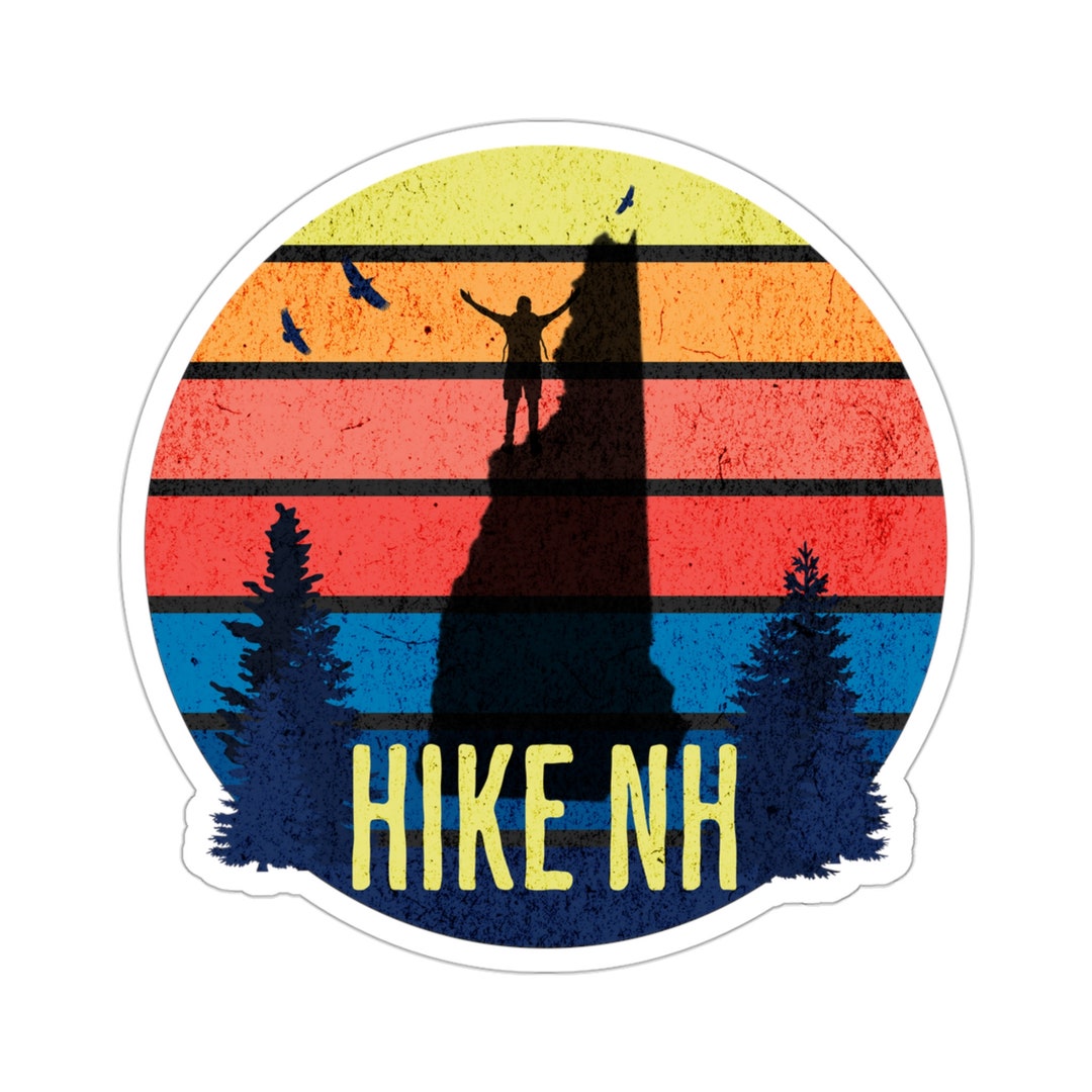 Hike NH Vinyl Sticker Hiking Sticker New Hampshire Sticker NH Outdoors ...