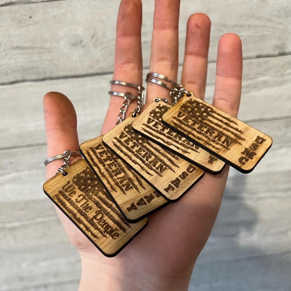 Wooden Key Chain - Etsy