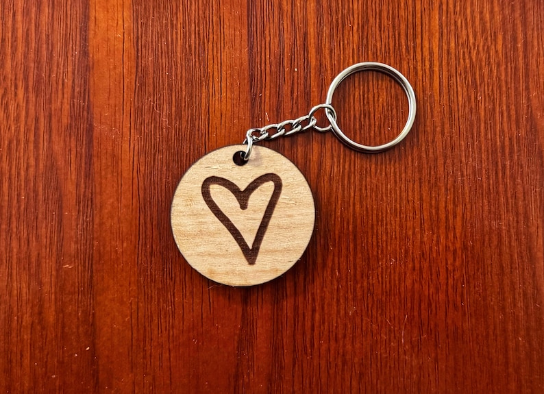 Custom Handwritten I Love You Key Chain Cudtom Drawn Heart Key Chain ...