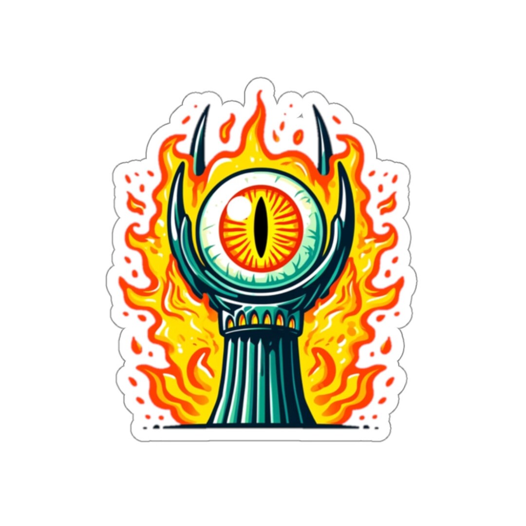 Eye of Sauron Inspired Sticker LOTR Inspired Sticker Kindle Sticker - Etsy