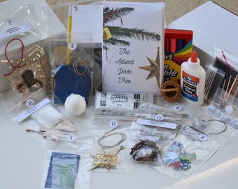 Printable PDF Jesse Tree Coloring Book Christmas Advent Ornament ...