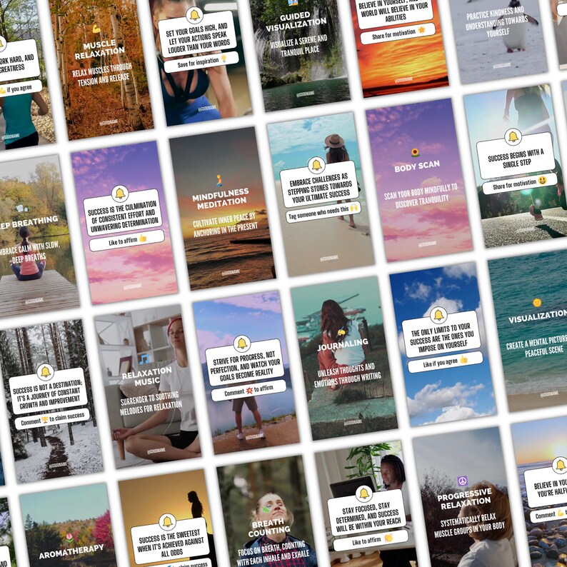 Instagram Templates Reels Mental Health Canva Templates Quotes & Tips ...