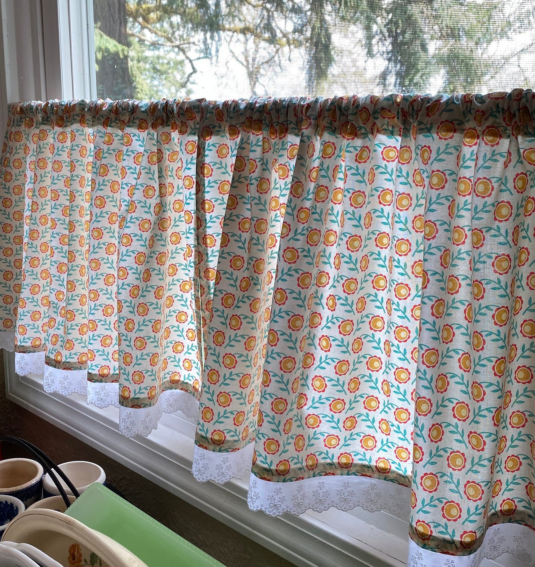 Retro Kitchen Cafe Curtains