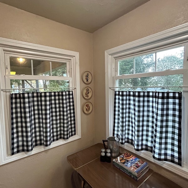 Buffalo Check Curtains - Etsy