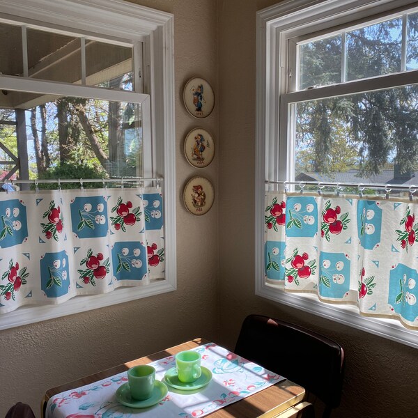 Retro Curtains - Etsy