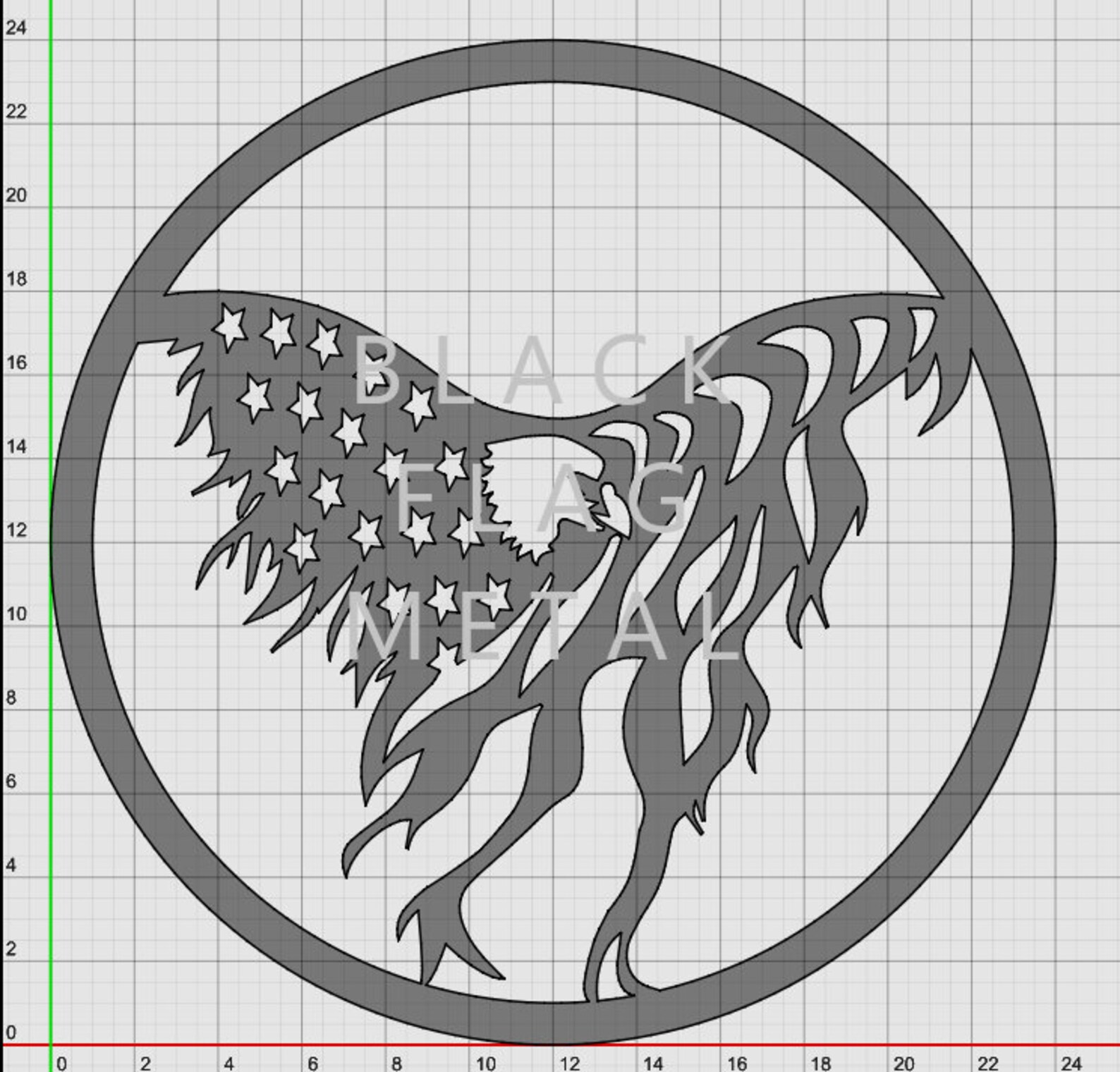 American Eagle DXF File // Ready to Cut // Design for CNC - Etsy