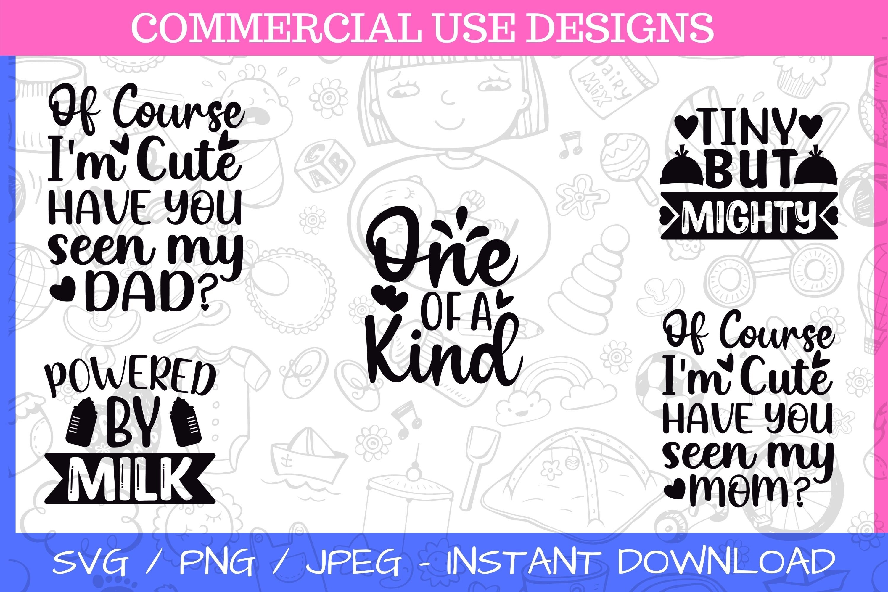 Cute Baby Bibs SVG Baby SVG Bundle Baby Quotes Print File Baby Onesie ...