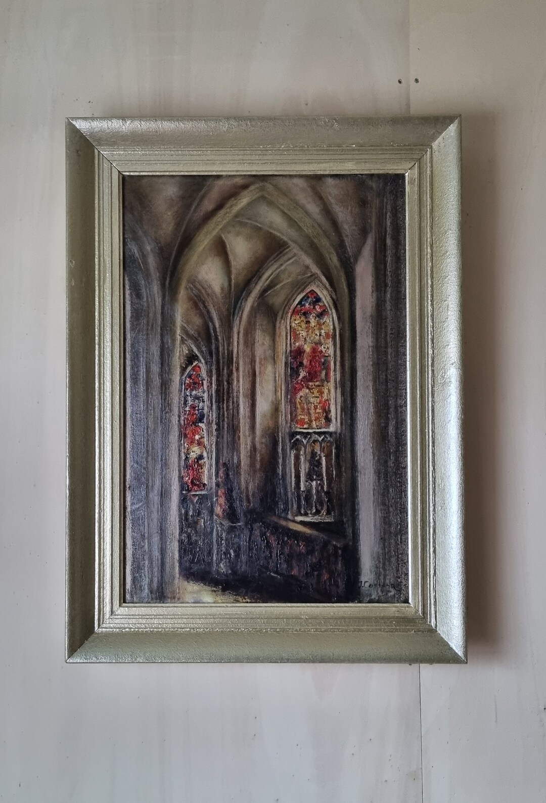 1910s Belgium Church Interior Painting by the Dutch Ko Cossaar - Etsy