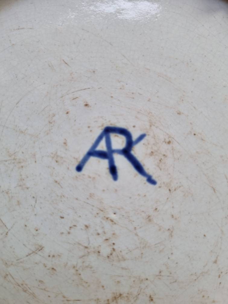 Antique 18th Century Delft Blue Wall Plate, Signature Pieter Adriaensz ...